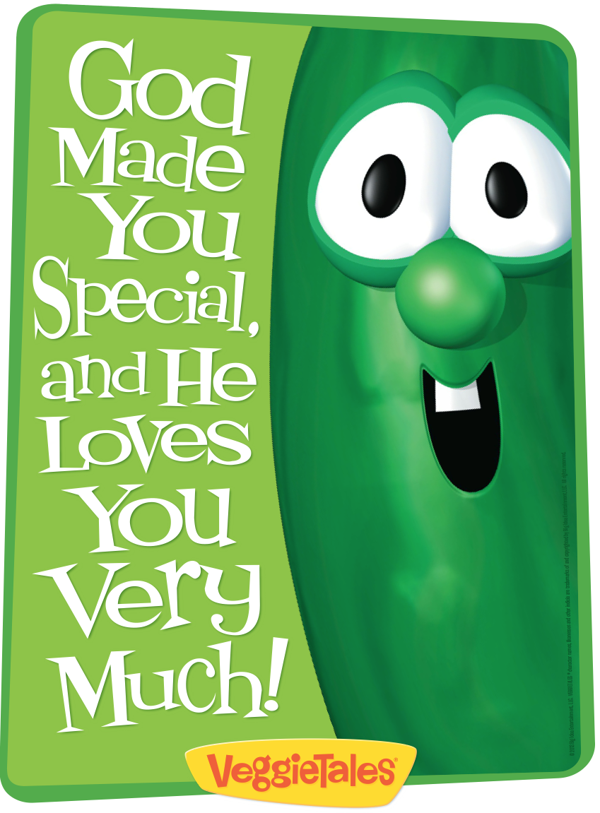 God Made You Special Veggie Tales Printable God Made You Special Veggie Tales Printable